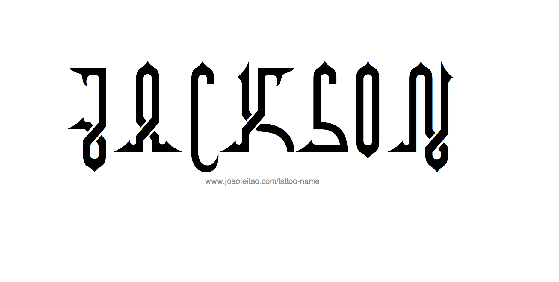 Jackson Name Tattoo Designs